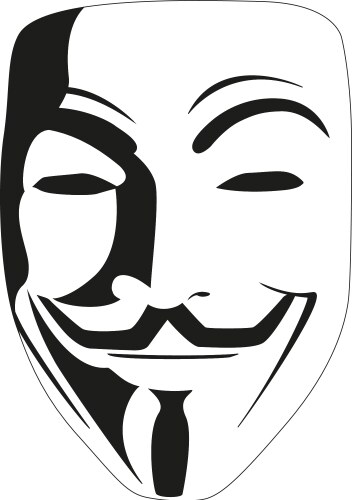 Anonymous mask Royalty Free Vector Image - VectorStock
