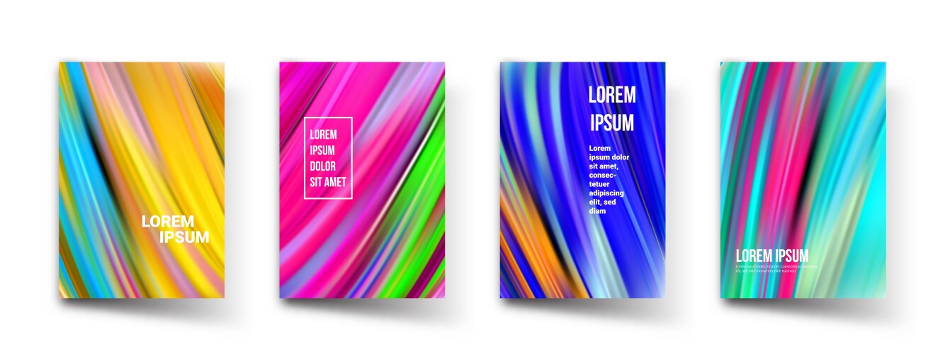 Bright gradient color abstract line pattern Vector Image