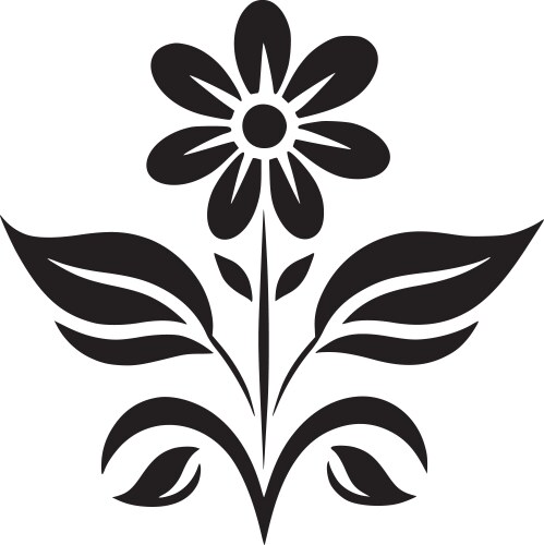 Black and White Flower Vector Images (over 640,000)