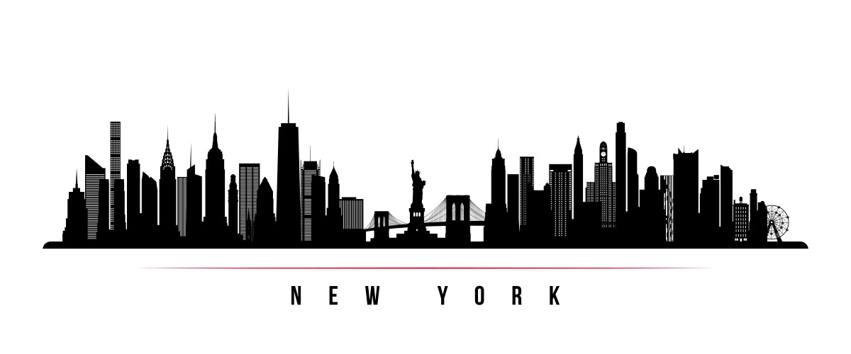New york skyline Vector Images & Graphics for Commercial Use | VectorStock