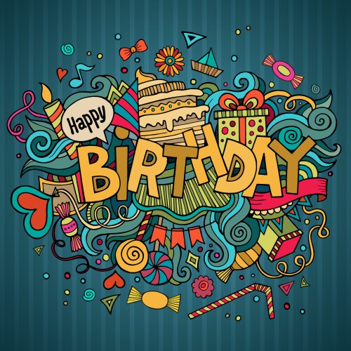 Happy Birthday Lettering Vector Images (over 57,000)
