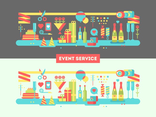 Event management brochure template layout Vector Image