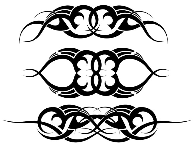 Tribal Scroll Patterns Vector Images (over 2,400)