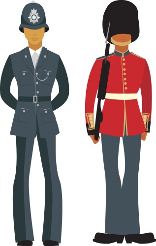 British royal guard Royalty Free Vector Image - VectorStock