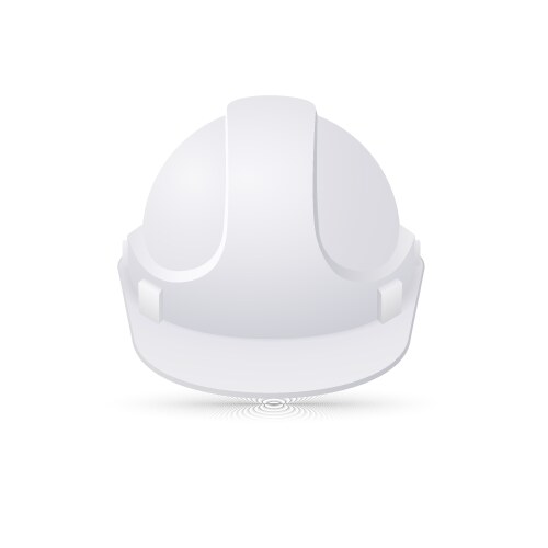 White Safety Helmet Icon Royalty Free Vector Image