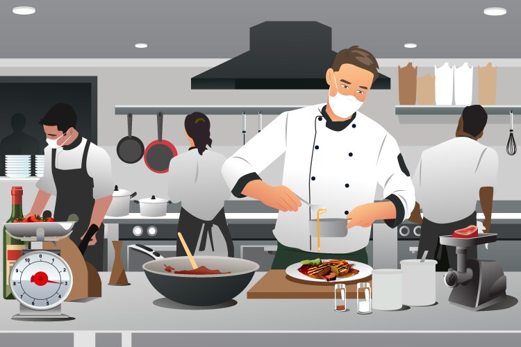 Cartoon Chef Kitchen Vector Images (over 38,000)