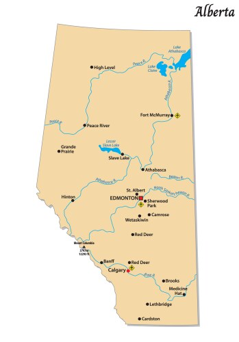 Alberta Map Outline Vector Images (over 230)