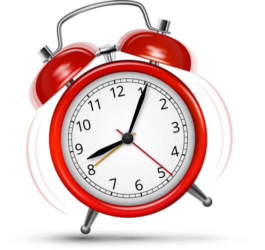 Alarm clock icon set Royalty Free Vector Image