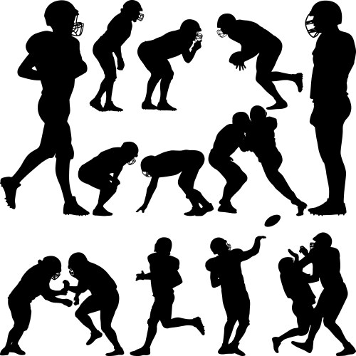 American football player Royalty Free Vector Image