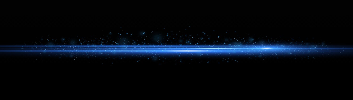 Glowing blue line horizontal light rays flash Vector Image