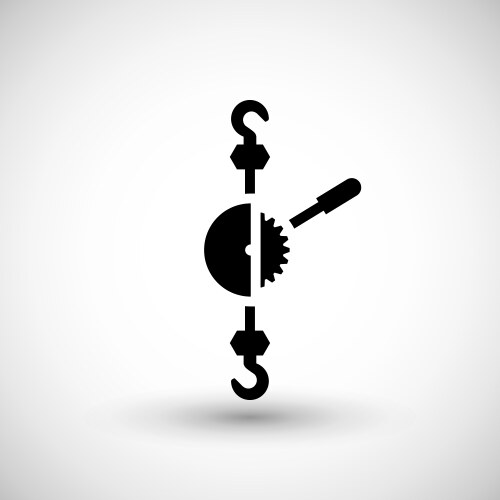 Electric hoist icon Royalty Free Vector Image - VectorStock