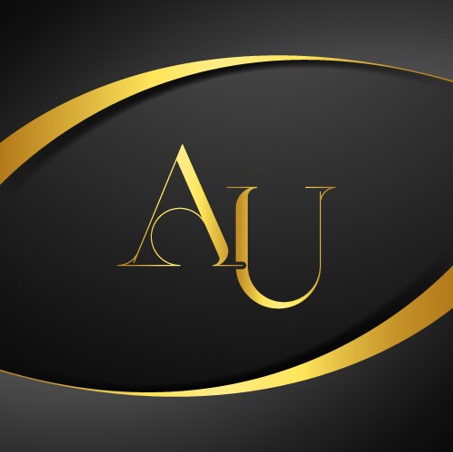 Letter au logo Vector Images & Graphics for Commercial Use | VectorStock