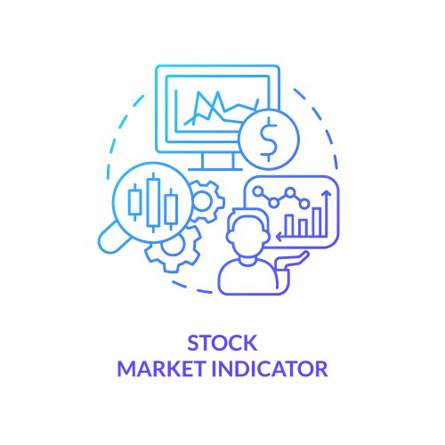 Stock market logo template Royalty Free Vector Image