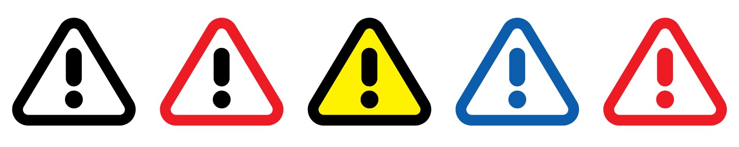 Red Triangle Exclamation Mark Vector Images (over 2,300)