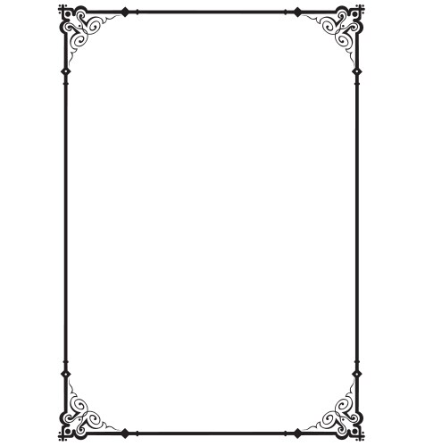 Decorative page border Royalty Free Vector Image