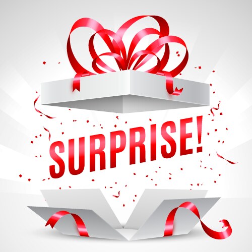 Box with surprise Royalty Free Vector Image - VectorStock
