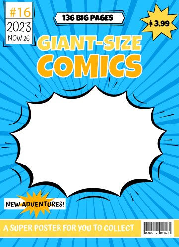 Editable Comic Book Cover Vector Images (over 130)