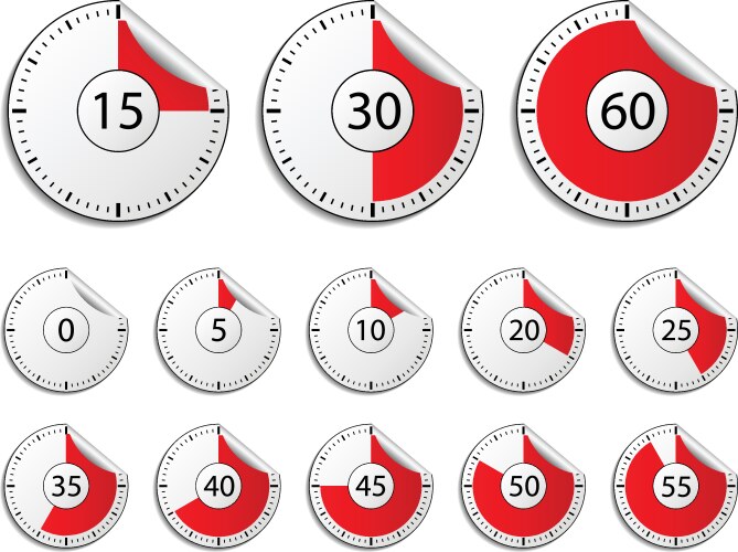 Funny stickers with animals to birthday Royalty Free Vector