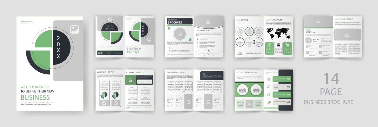Company profile template Vector Images & Graphics for Commercial Use ...