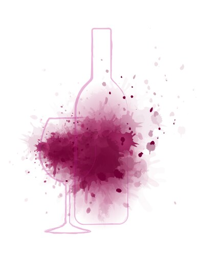 Wine splash circle Royalty Free Vector Image - VectorStock