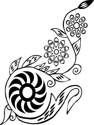 Alpona design elements Royalty Free Vector Image