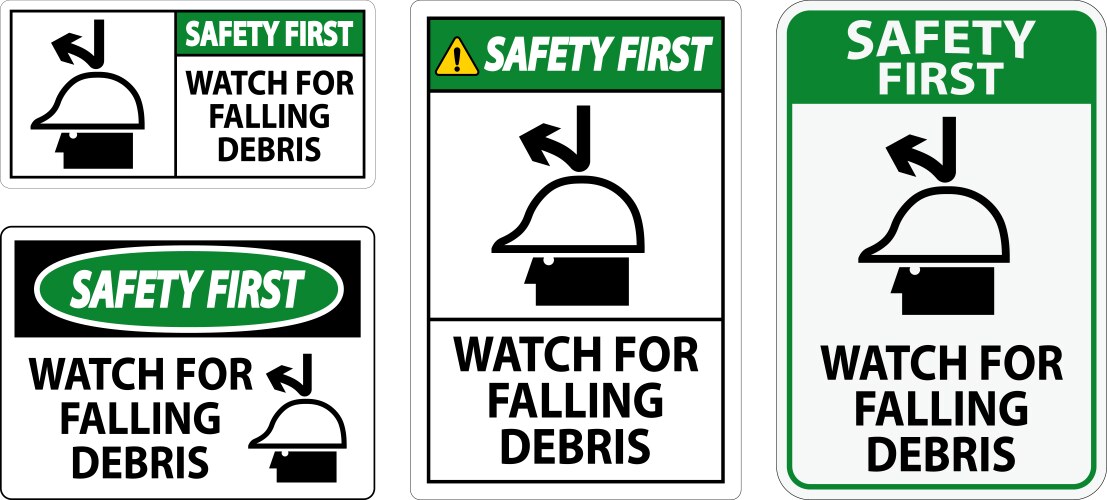 Beware of Falling Objects Sign Vector Images (over 1,600)