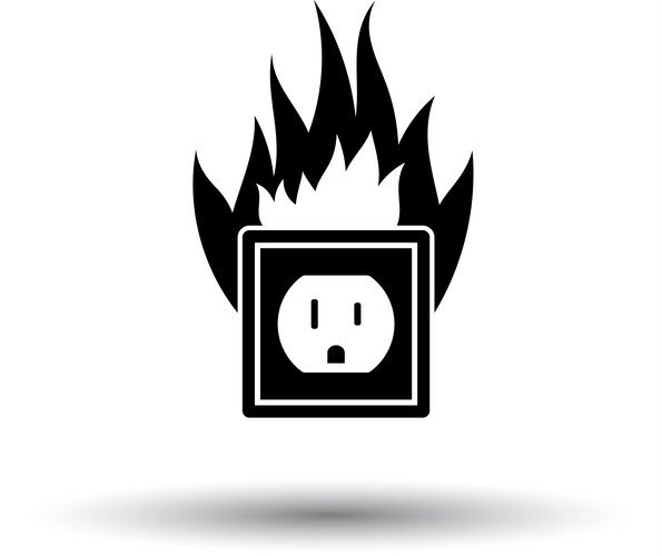 Burn prevention concept icon Royalty Free Vector Image