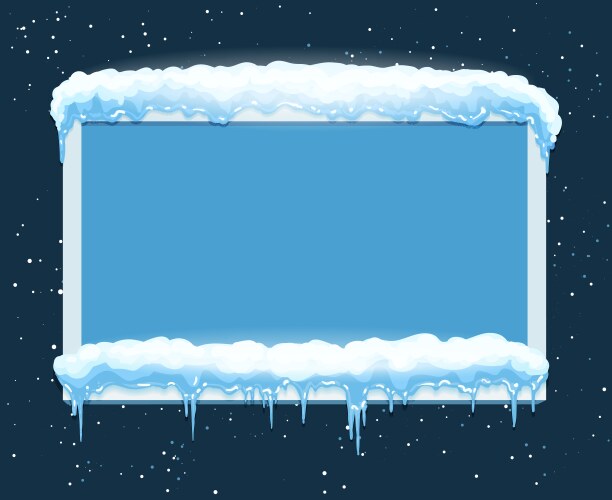 Wooden winter fence seamless Royalty Free Vector Image