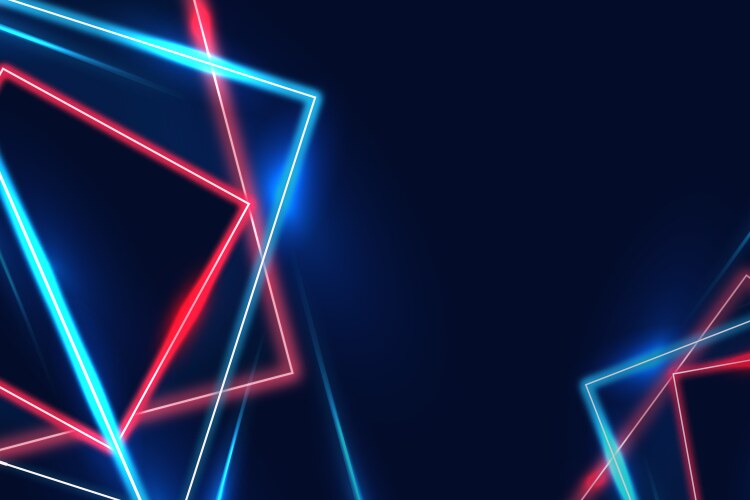 Realistic neon lights background Royalty Free Vector Image