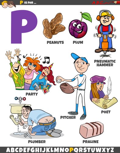 Tools objects cartoon set Royalty Free Vector Image