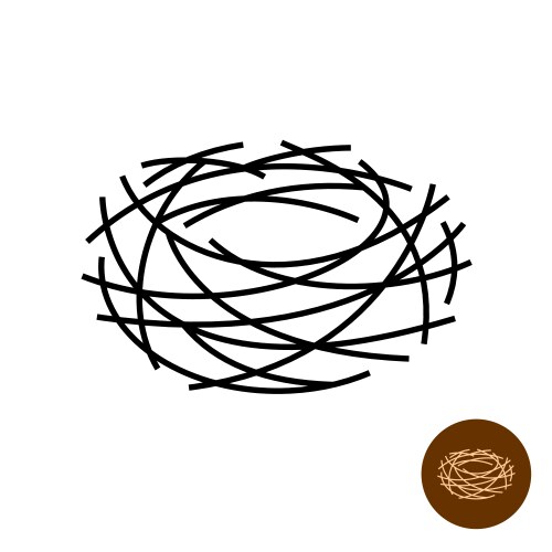 Nest Outline Vector Images (over 7,400)