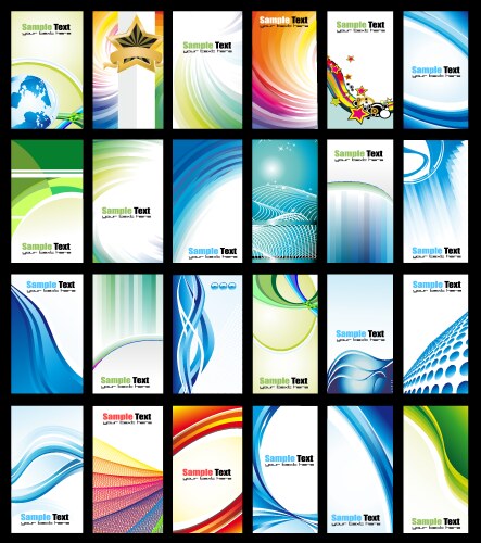 Concept business card Royalty Free Vector Image