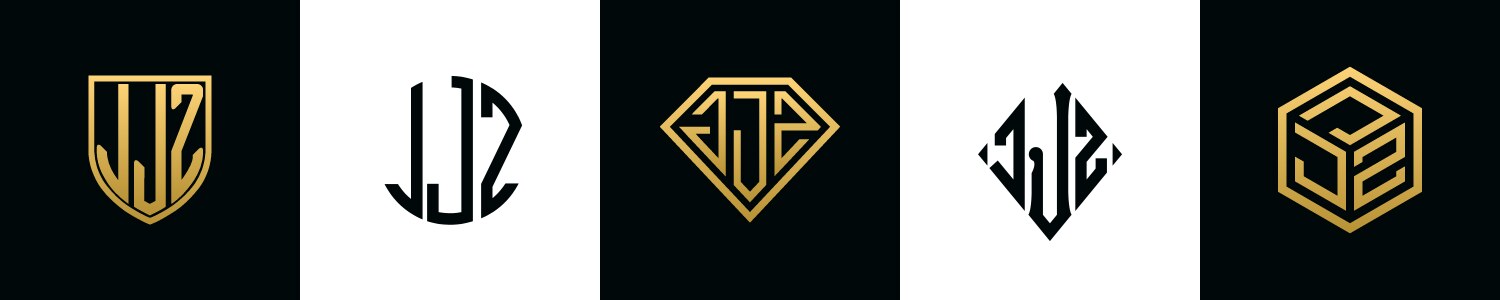 Initial letters jlg logo designs bundle Royalty Free Vector