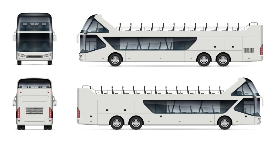 Tour buses Royalty Free Vector Image - VectorStock