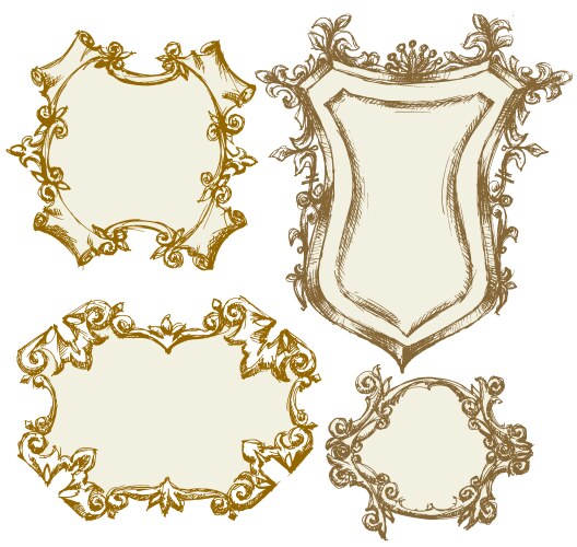 Vintage banner collection Royalty Free Vector Image