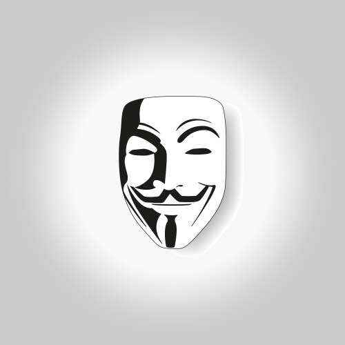 Anonymous mask Royalty Free Vector Image - VectorStock