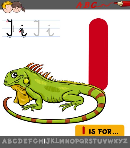 Letter x is for x-ray fish cartoon alphabet Vector Image