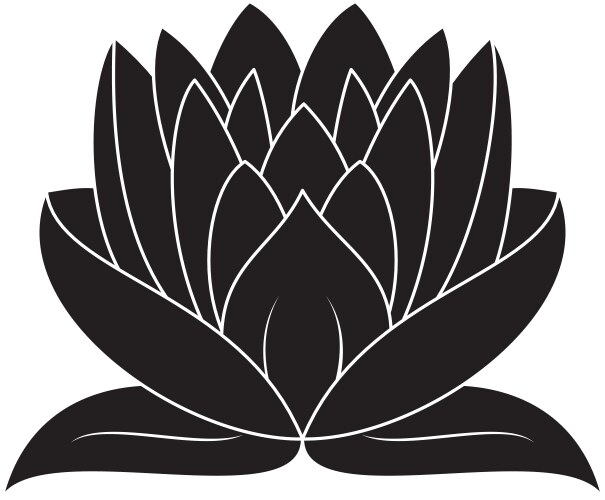Lotus flower Royalty Free Vector Image - VectorStock