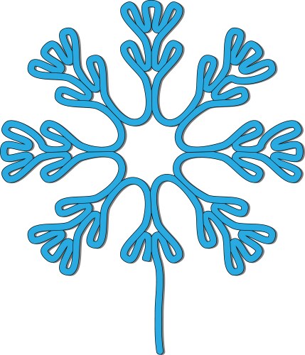 Snowflake Blue Symbol Vector Images (over 38,000)