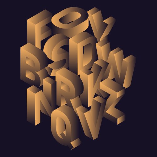 Concrete wall and letters of 3d Royalty Free Vector Image