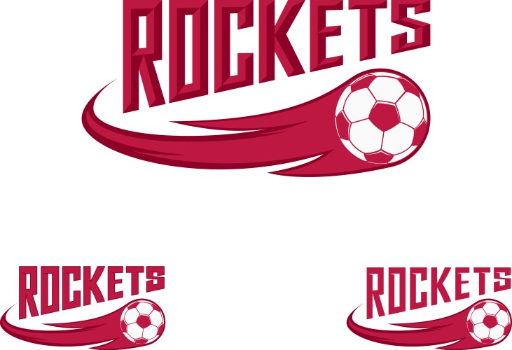 Soccer football emblems design element for logo Vector Image
