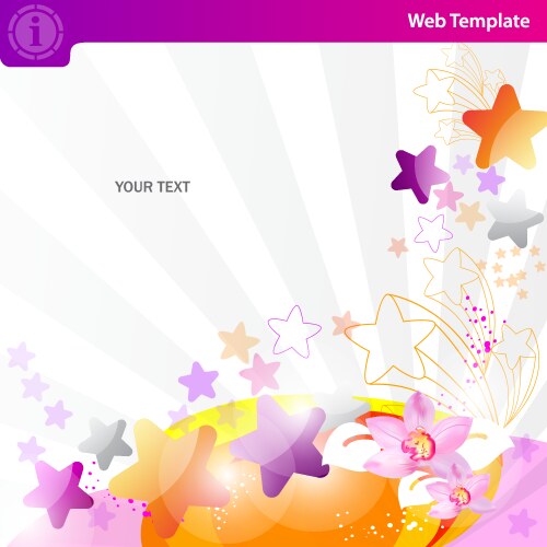 Beautiful star background eps10 Royalty Free Vector Image