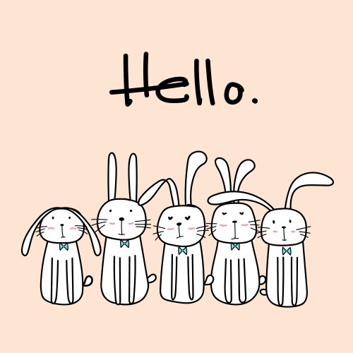 38 ways to say hello Royalty Free Vector Image