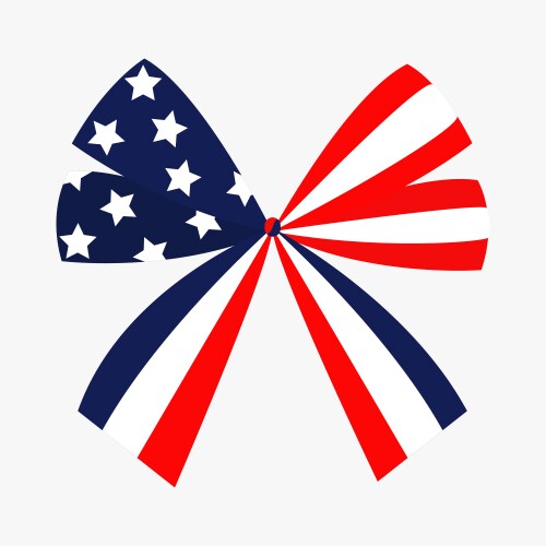 American Flag Bow Vector Images Over 430