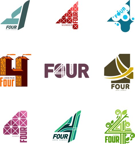 Number twenty four and cartoon children group Vector Image