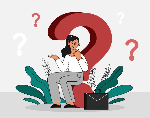 Girl with Question Mark Vector Images (over 1,800)