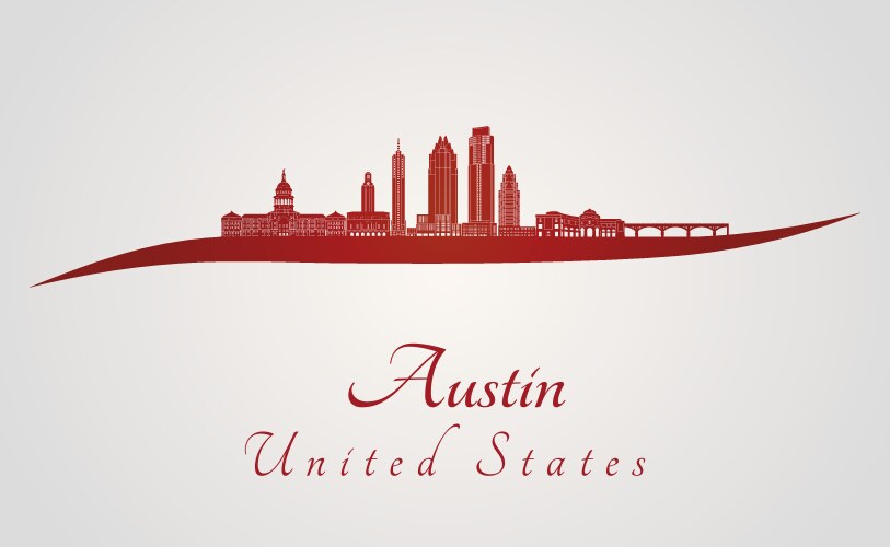 Austin texas skyline Vector Images & Graphics for Commercial Use ...