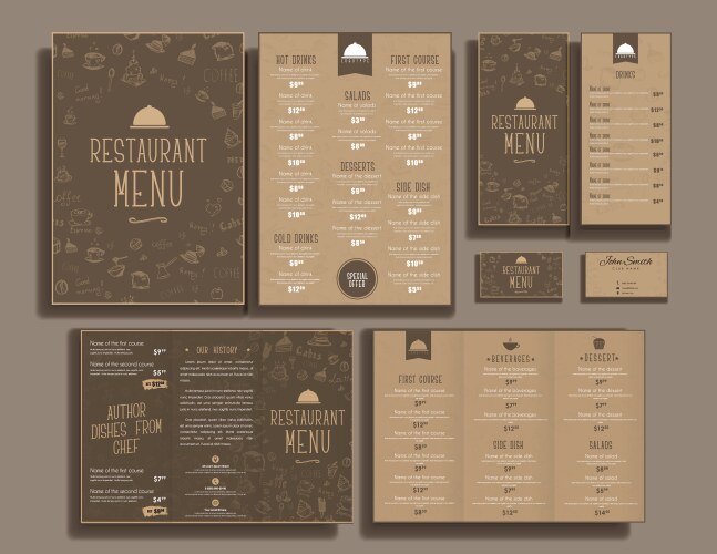 A4 Menu Restaurants Templates Vector Images (over 510)