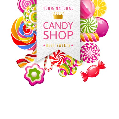 Candy set Royalty Free Vector Image - VectorStock