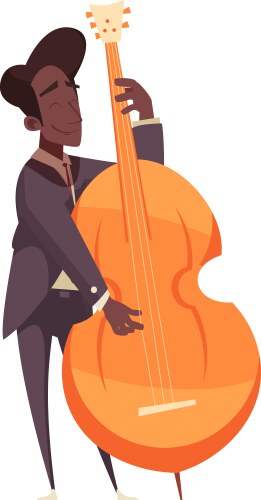 Cartoon jazz musician Royalty Free Vector Image